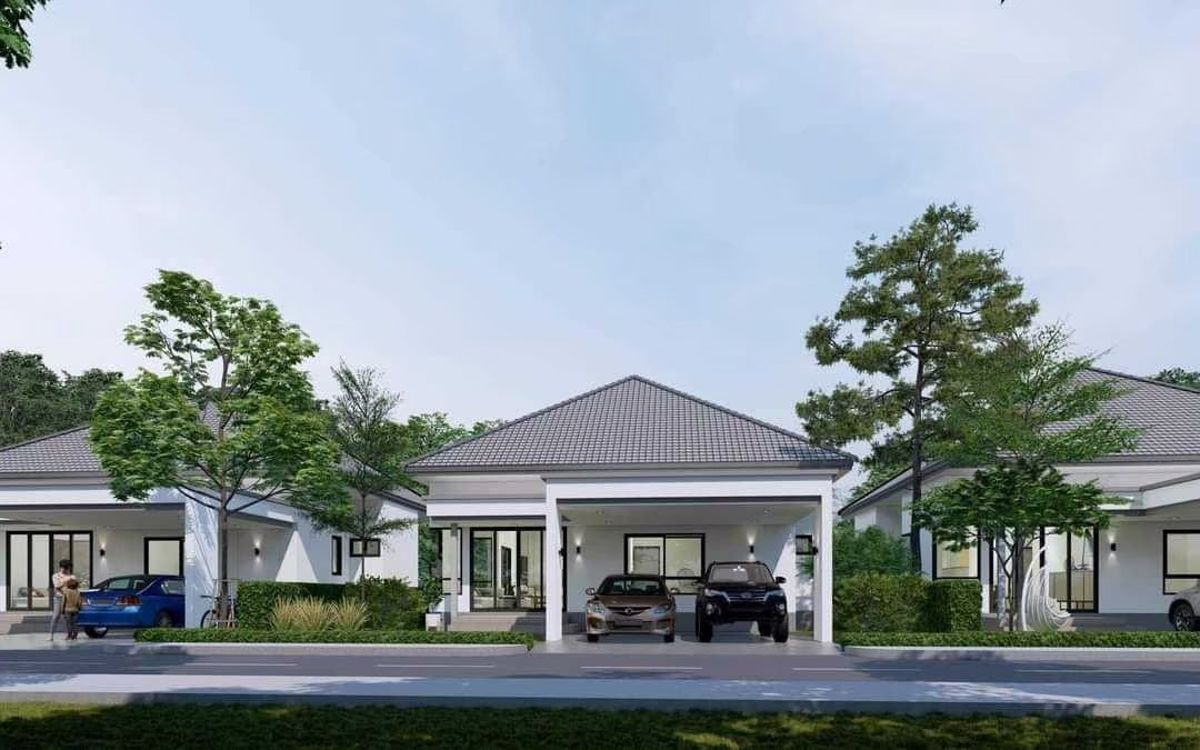 [พร้อมอยู่] บ้านเดี่ยวชั้นเดียว 3 ห้องนอน 2 ห้องน้ำ สไตล์ Classic @หลั – proviewliving